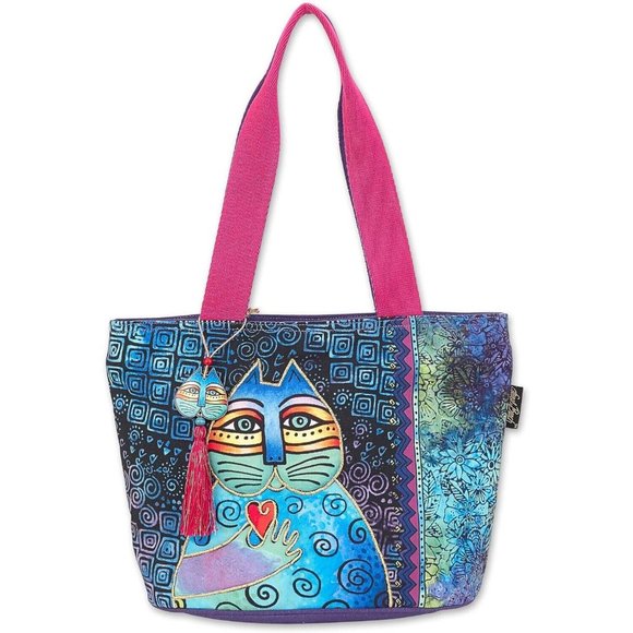 Laurel Burch | Bags | Laurel Burch Cotton Canvas Medium Tote Bag ...